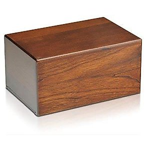 EARTHLY HOME Keepsake Urn for Ashes, Wooden Urn for Human Pet Ash, Funeral Cremation Urn for Ashes Cat Dog Urn, Urns Box for Kids Men Adult, Dog Ashes Urn - Large (9.5 X 6.5 X 4.5 inches)