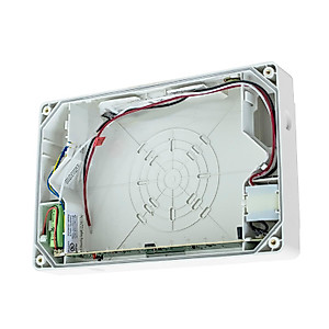 LFI Lights | Wet Location Rated Red Exit Sign | White Housing | All LED | Hardwired with Battery Backup | Single Sided | Knock Out Arrows Included | UL Listed | WLT-R