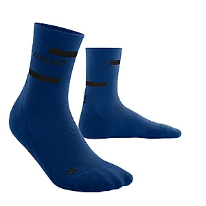 The Run Socks Mid Cut 4.0, Blue, Men, IV