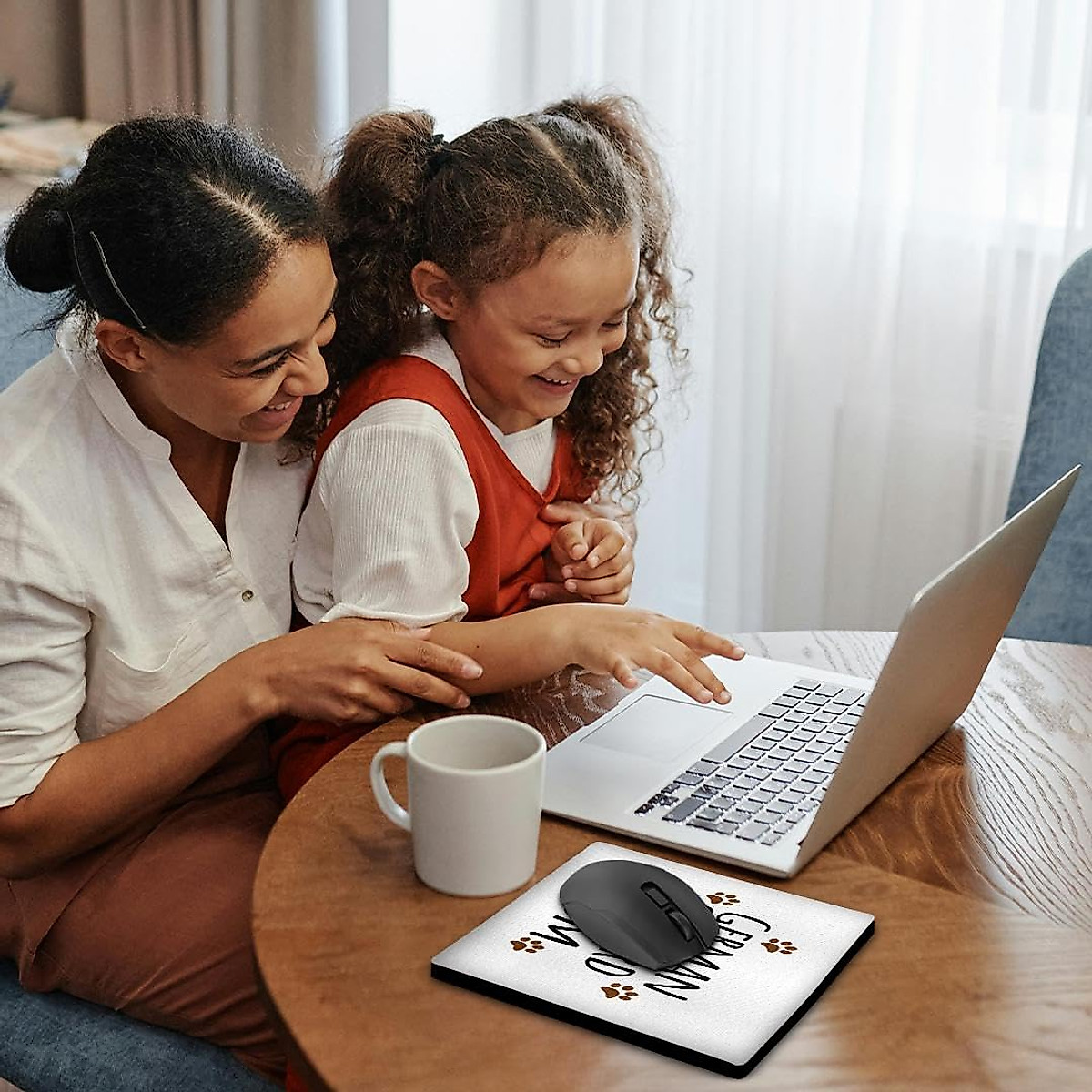 3dRose 8 x 8 x 0.25 Inches Mouse Pad, German Shepherd Dog Mom (mp_154123_1)