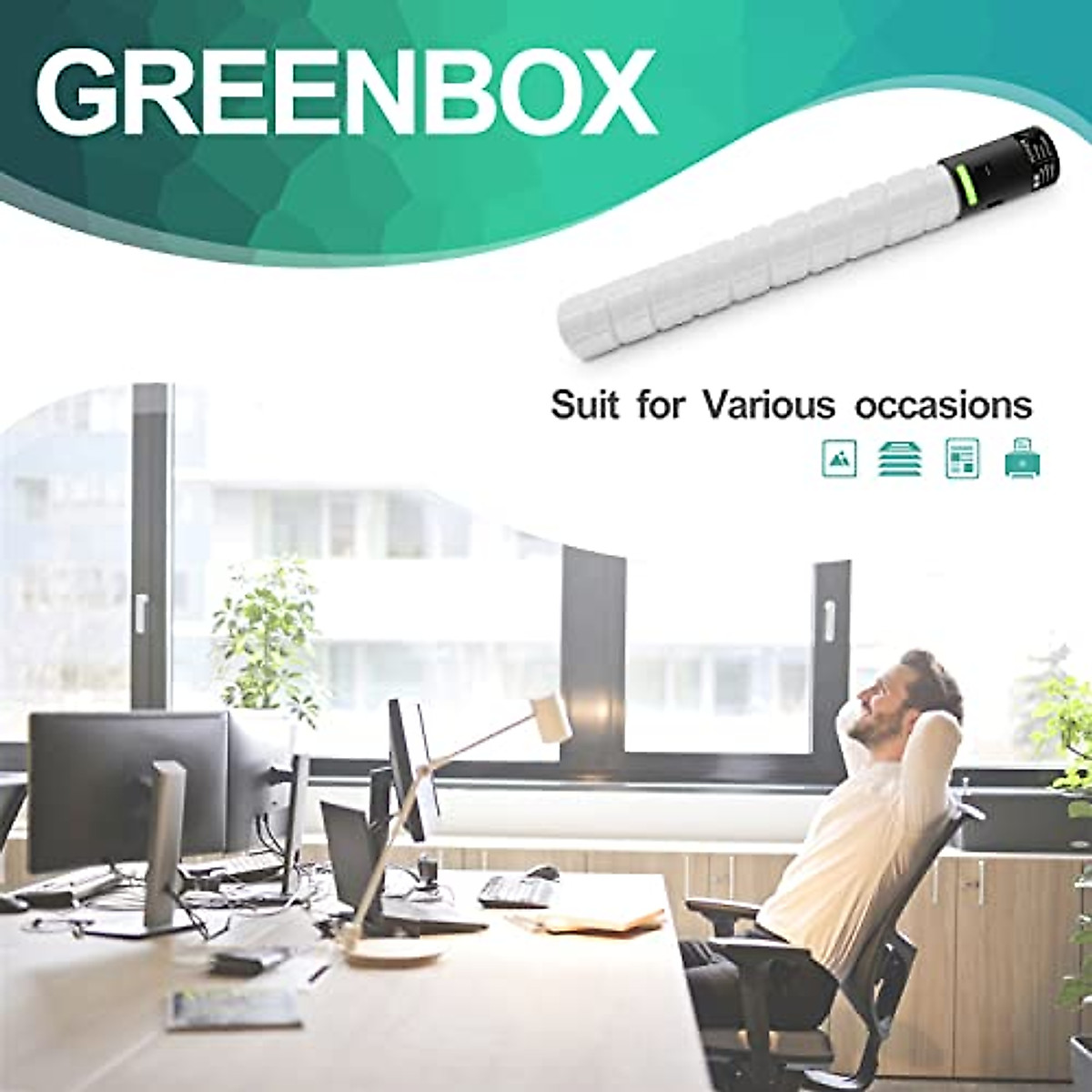 GREENBOX Remanufactured TN516 TN324 TN326 TN512 TN513 TN514 TN515 A9E8130 Toner Cartridge Replacement for Konica TN516 TN324 Minolta Bizhub C458 C558 C658 Printer (28,000 Pages, 1 Black)