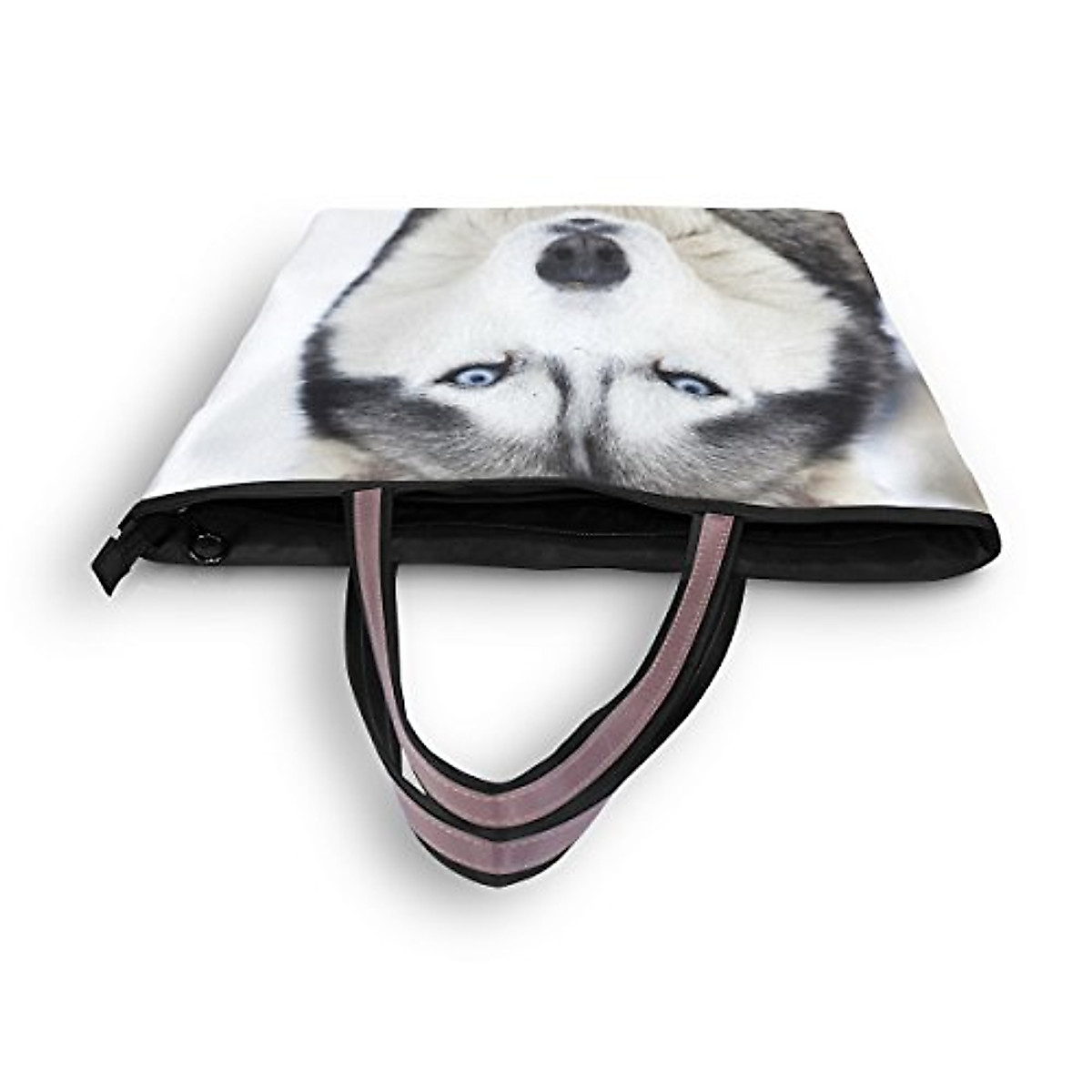 My Daily Women Tote Shoulder Bag Husky Dog Handbag Large