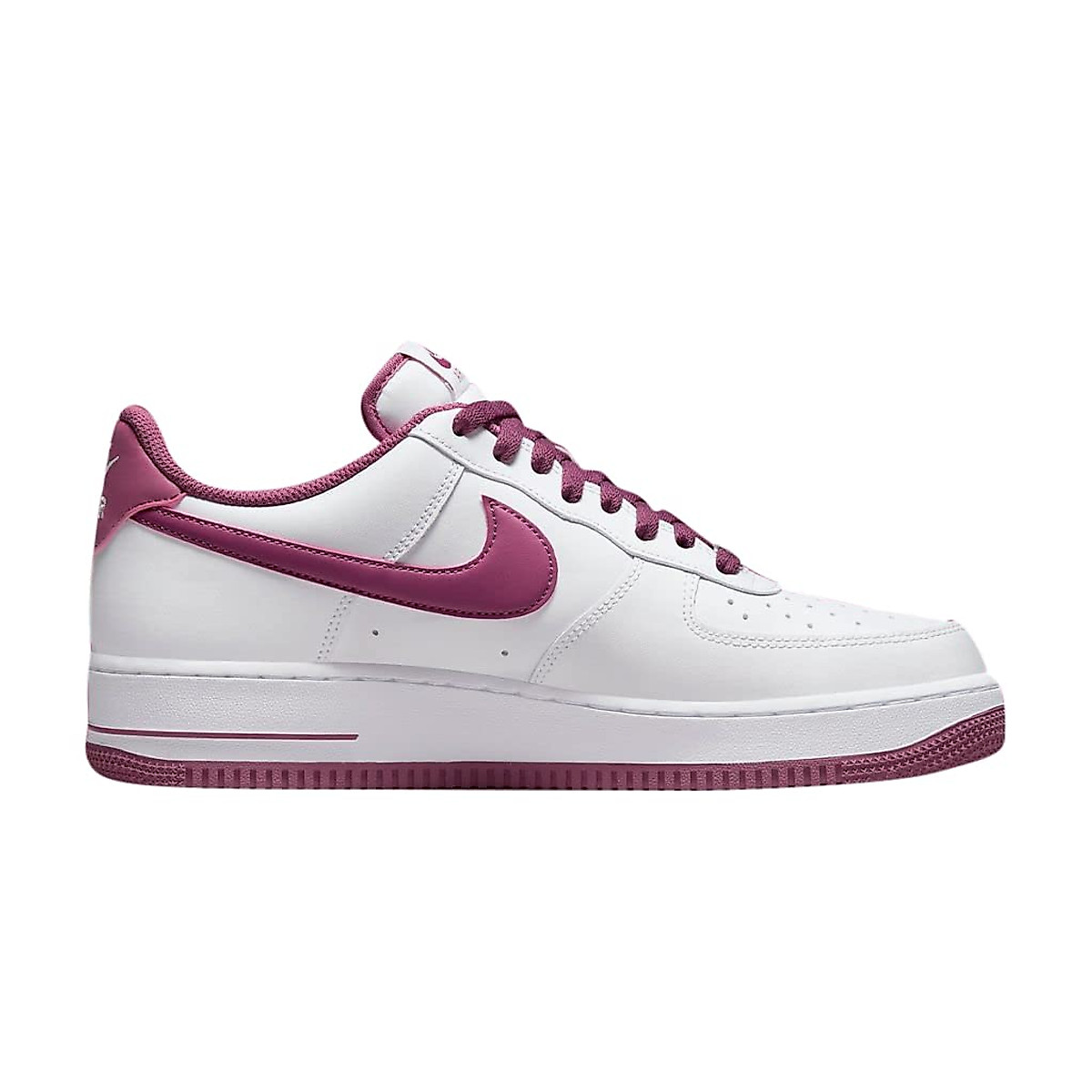 Nike Men's Air Force 1 '07 White/Light Bordeaux-White (DH7561 101) - 8.5