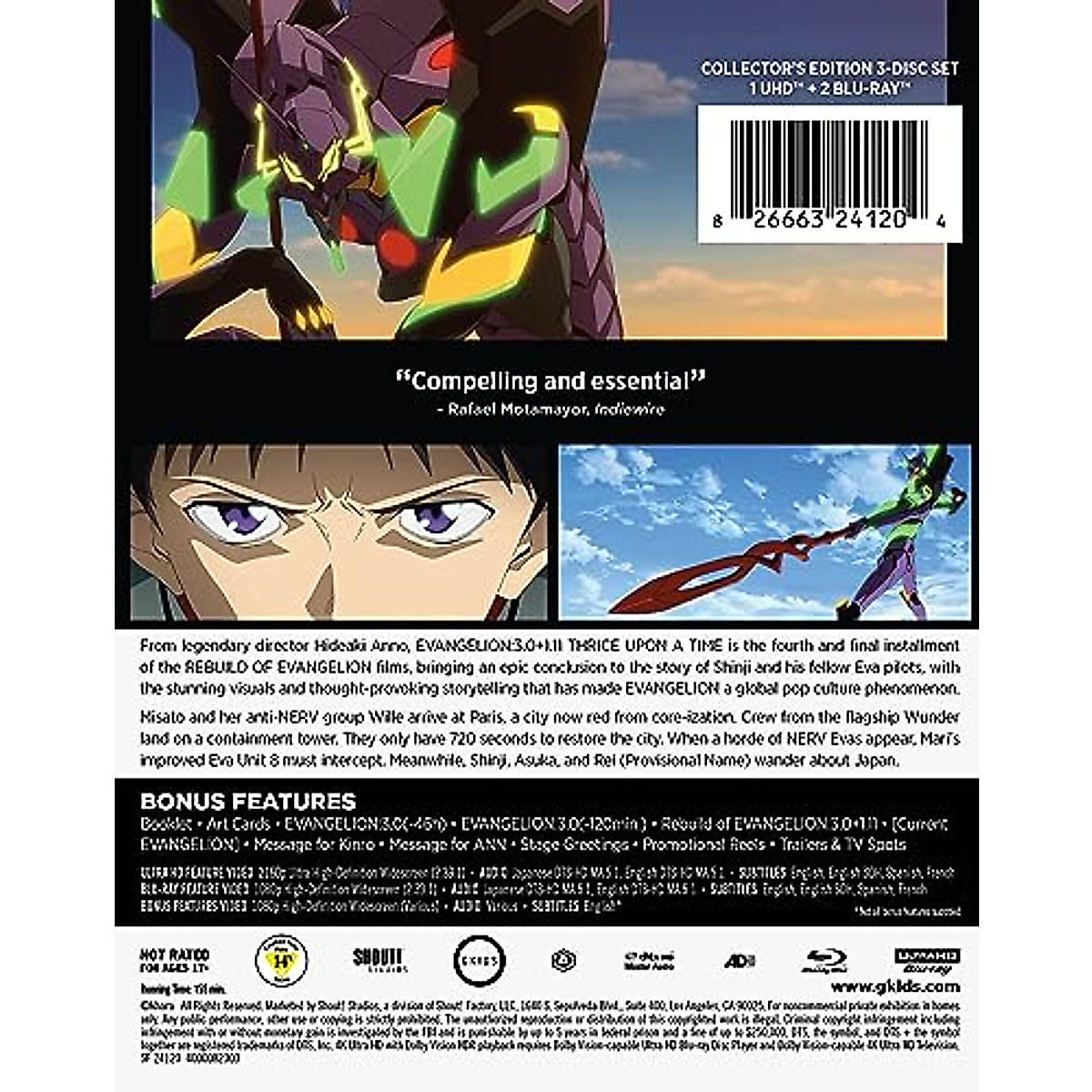 EVANGELION:3.0+1.11 THRICE UPON A TIME: Collector’s Edition [4K UHD]