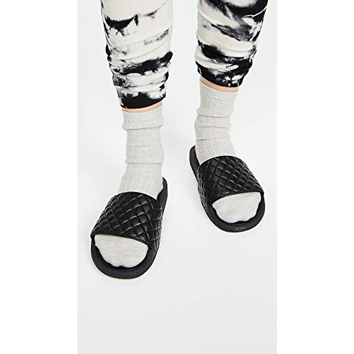 APL: Athletic Propulsion Labs Women's Lusso Slides, Black, 7 Medium US