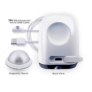 Energizer Connect Wireless Rechargeable Battery-Powered Smart WiFi Security Camera, 1080p Video, Indoor/Outdoor Weatherproof, PIR Motion Detection, 2-Way Audio, Night Vision, Cloud Storage/SD Slot