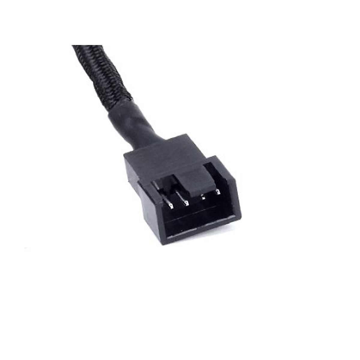 SilverStone Technology All Black Sleeved 1-to-2 Sleeved PWM Fan Splitter Cable (CPF01)