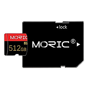 512GB Micro SD Card (Class 10 High Speed) Memory Card for Cameras,Drone,Dash Cam,Camcorder,Surveillance,Smartphone