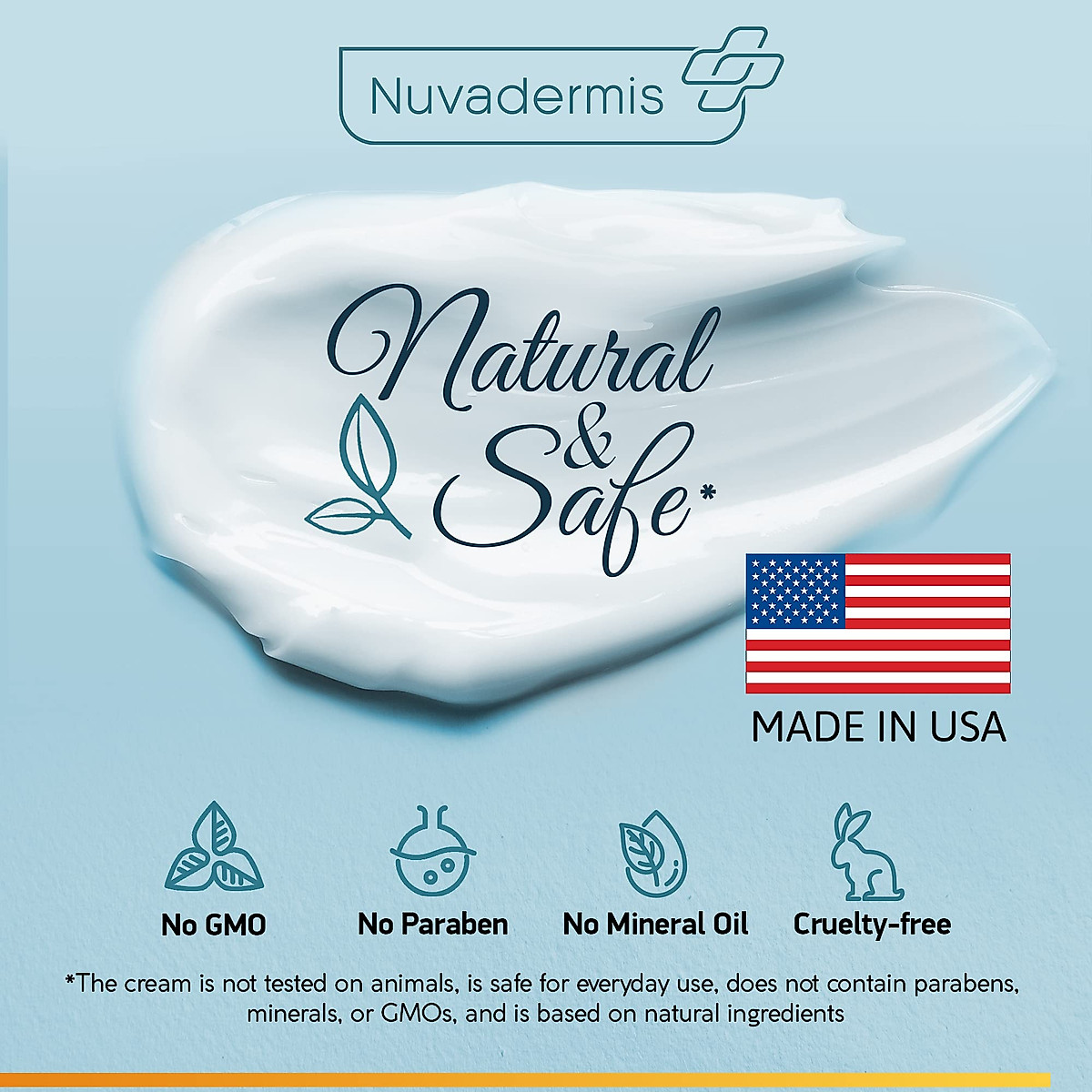 NUVADERMIS Hibiscus and Honey Firming Cream - Skin Tightening Cream - Reduces Fine Lines - Lifts and Moisturizes Skin with Natural Collagen and DMAE - Made in USA, 1.7 oz Jar