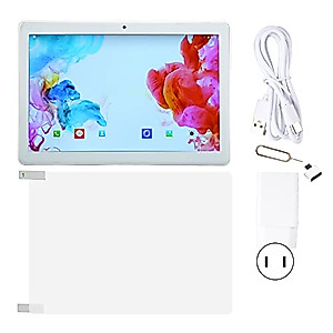 Pomya Tablet, 10.1 Inch IPS LCD Full Screen Tablet with Dual Cameras, 4G LTE Dual SIM Card Tablet for Android 9.0, 4GB RAM 64GB ROM Octa Core Tablet for Daily Use