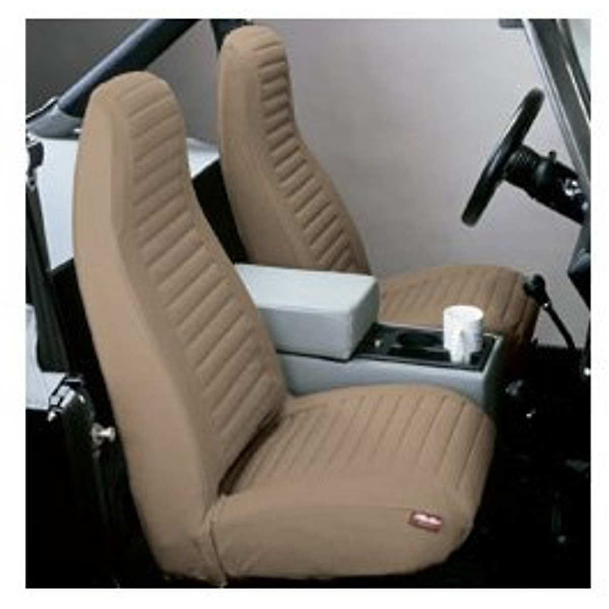 Bestop 2922437 Spice Seat Covers for Front High-Back Seats - Jeep 1992-1994 Wrangler; Sold As Pair; Fit Factory Seats