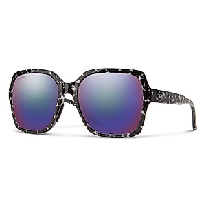 SMITH Flare Sunglasses – Performance Sports Sunglasses for Cycling, Running, Baseball, Golf – for Men & Women – Black Marble + ChromaPop Polarized Violet Mirror