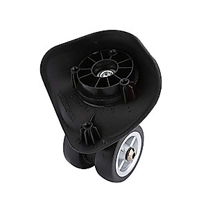 Alomejor 2pz Suitcase Wheel Luggage Wheel Replacement Per Valigia Trolley Right and Left