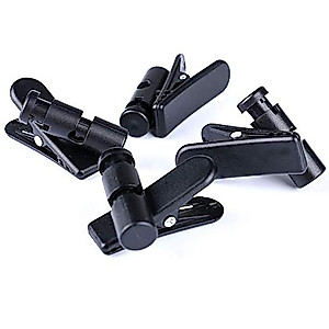 Headset Wire Clip for Earphone Wire, Fixed Cable on The Clothes, 2 Pcs Black Clips for Most Headset Wire