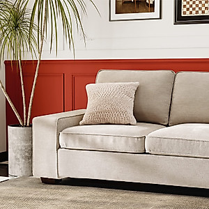 Luffield Chenille Loveseat Couch -71.3" Modern Design Sofa for Livingroom Clearance with Solid Wood, Metal Frame, Durable，Removable Back Cushion and Seat Cushion, Easy Cleaning(Beige)