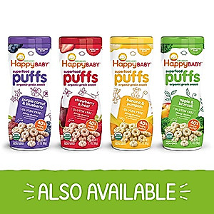 Happy Baby Organics Yogis Freeze-Dried Yogurt & Fruit Snacks, Variety Pack, 1 Ounce (Pack of 6)