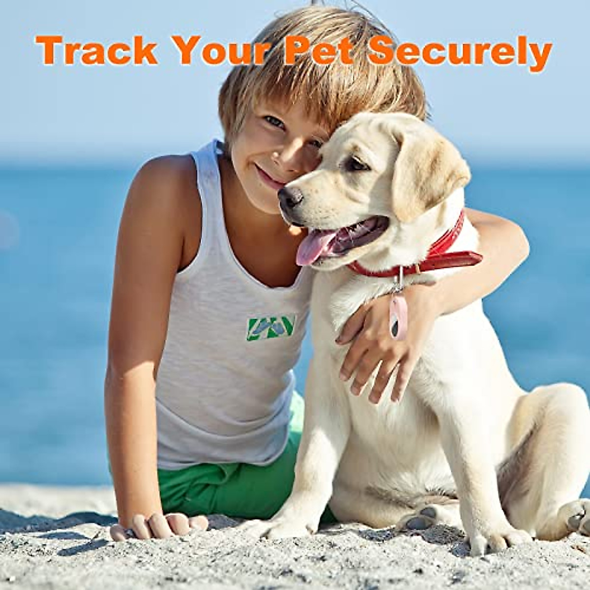 Amniau Compatible with Apple AirTag Case for AirTag Holder, Silicone AirTag Keychain with Carabiner - Pink