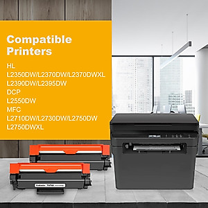 GALADA Compatible Toner Cartridge Replacement for Brother TN-730 TN730 TN-760 TN760 for MFC-L2710DW MFC-L2730DW MFC-L2750DW DCP-L2550DW HL-L2350DW HL-L2370DW HL-L2390DW HL-L2395DW Printer (2 Black)