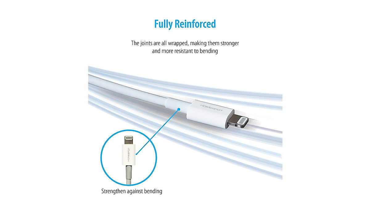Short Lightning Cable, 8 inch [Apple MFi Certified], HomeSpot USB C to ...