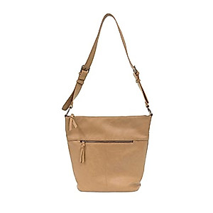 Joy Susan Nori Crossbody Bucket Bag Convertible Tote - Wheat