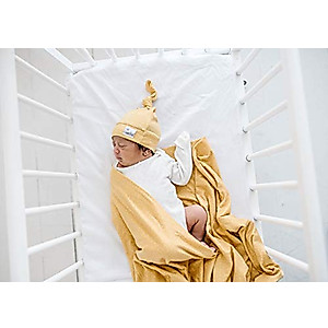 Copper Pearl Baby Swaddle Blanket - Premium Knit Baby Blanket, Large Soft Stretchy Receiving Blankets for Baby Boy and Girl, Swaddles for Newborn, Infant, and Toddler (Marigold)