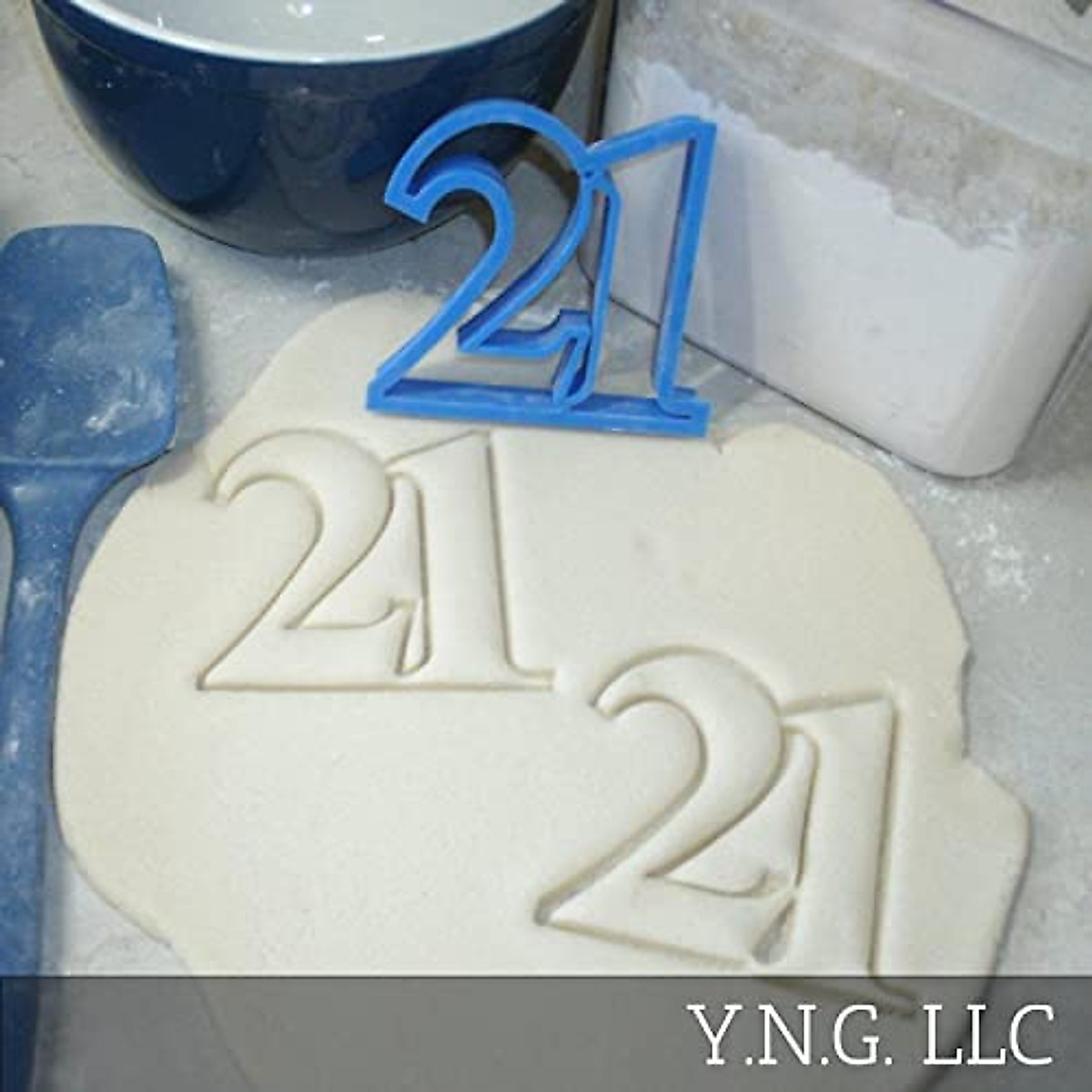 NUMBER 21 TWENTY-ONE BIRTHDAY ANNIVERSARY EVENT COOKIE CUTTER MADE IN USA PR108-21