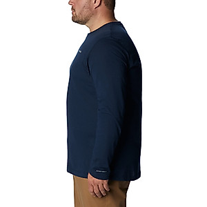 Columbia Men's Thistletown Hills Long Sleeve Crew, Collegiate Navy Heather, XX-Large