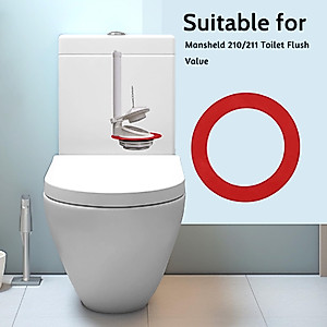 2PCS Flush Valve Seal for Mansfield Toilet Replacement Parts, Silicone Toilet Replacement Parts Compatible with 2003 Era Mansfield Flush Valve Seal 210 & 211 Flush Valve, Equivalent to 630-0030