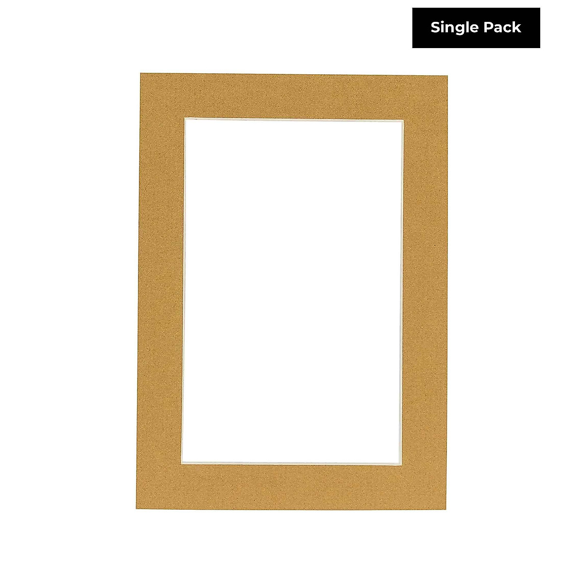 12x18 Mat Bevel Cut for 11x17 Photos - Acid Free Rattan Beige Precut Matboard with Backing Board and Crystal Clear, Self Seal Photo Mat Bag - for Pictures, Photos, Framing - 4-ply Thickness