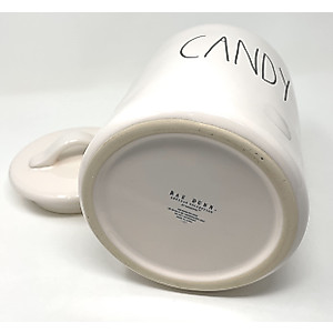Rae Dunn "CANDY" CANISTER 10" tall- ceramic - dishwasher safe! - very rare!