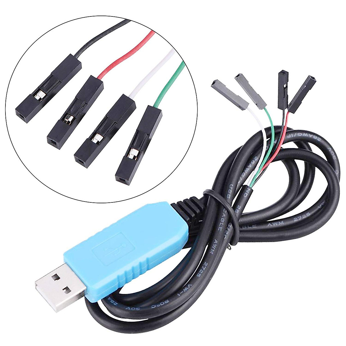 DGZZI PL2303TA Debug Console Cable 1PC PL2303TA USB to TTL Serial Cable for Raspberry Pi