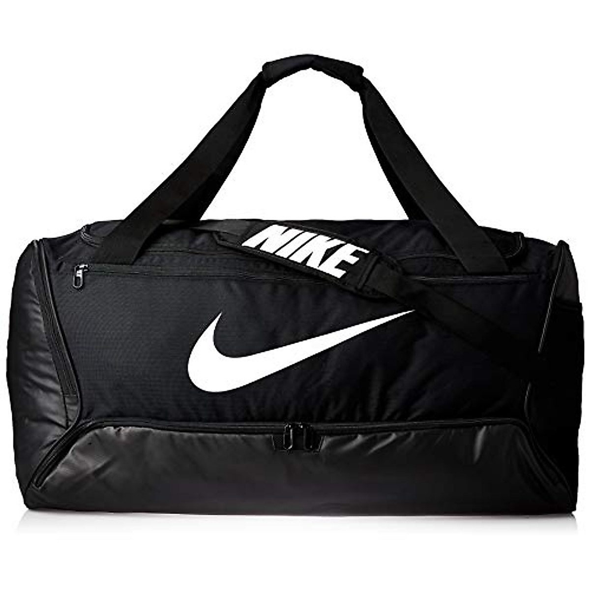 NIKE Brasilia Large Duffel - 9.0, Black/Black/White, Misc