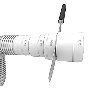 EasyDrain Universal P Trap - Expandable & Flexible ONE Side is a 1-1/2" NUT and The Drain Side is A Straight Drain Tube in 4 Common Sizes
