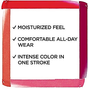 L’Oréal Paris Brilliant Signature Shiny Lip Stain Lipstick, Be Brilliant 0.21 Fl Oz.