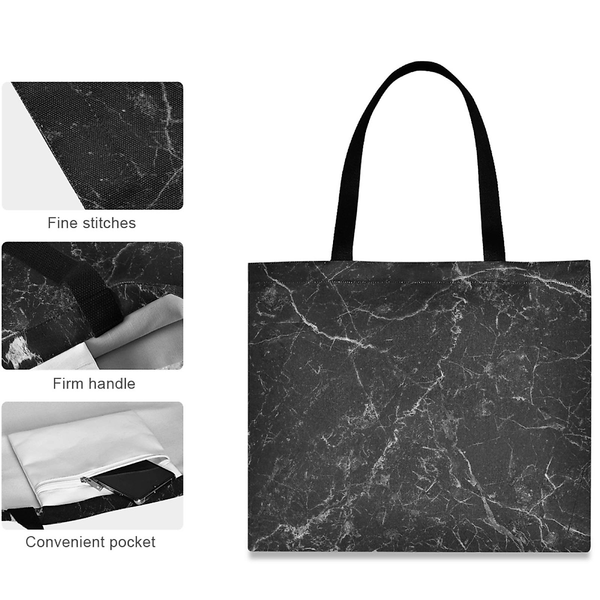 visesunny Women's Large Canvas Tote Shoulder Bag Fox Animal Top Storage Handle Shopping Bag Casual Reusable Tote Bag for Beach,Travel,Groceries,Books