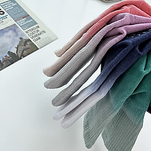 EGEN Dye Tie Yoga Socks for Women Man Novelty Print Non Skid Socks Non Slip Grip for Pilates Barre Ballet Sport (Blue)