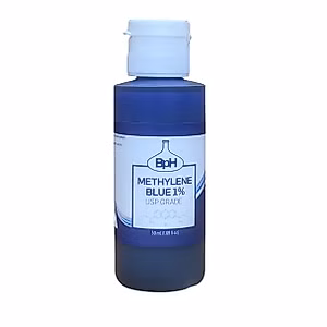 Methylene Blue, 1% USP (Pharmaceutical) Grade, 50 mL (1.69 fl oz); 3rd Party Tested