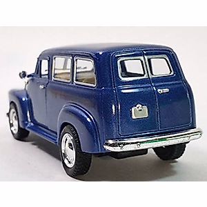 Kinsmart Chevy Suburban 1950 Navy Blue SUV 1/36 Scale Diecast Car