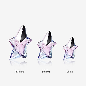 Mugler Angel - Eau de Toilette - Women's Perfume - Floral & Woody - With Peony, Praline, and Wood Accord - Long Lasting Fragrance - 3.3 Fl Oz