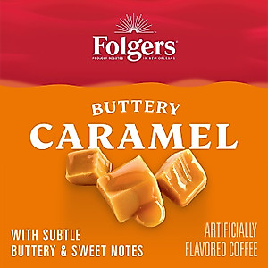 Folgers Caramel Drizzle Flavored Coffee, 72 Keurig K-Cup Pods…