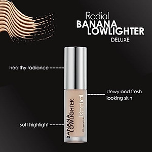 Rodial Banana Lowlighter 0.05 fl oz, Travel Size Liquid Colour Concealer with Yellow Undertone, Face Concealer, Non-Shimmer Finish, Hydrating Formula with Hyaluronic Acid, Vitamin E and Caffeine
