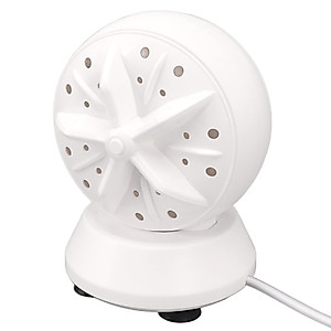 Dpofirs 5V USB Mini Washing Machine, Portable Lightweight Home Washer with Dual Turbine Ultrasonic Deep for Sinks Dorms Travel, Small Dishwashing for Hand Washing, Laundry