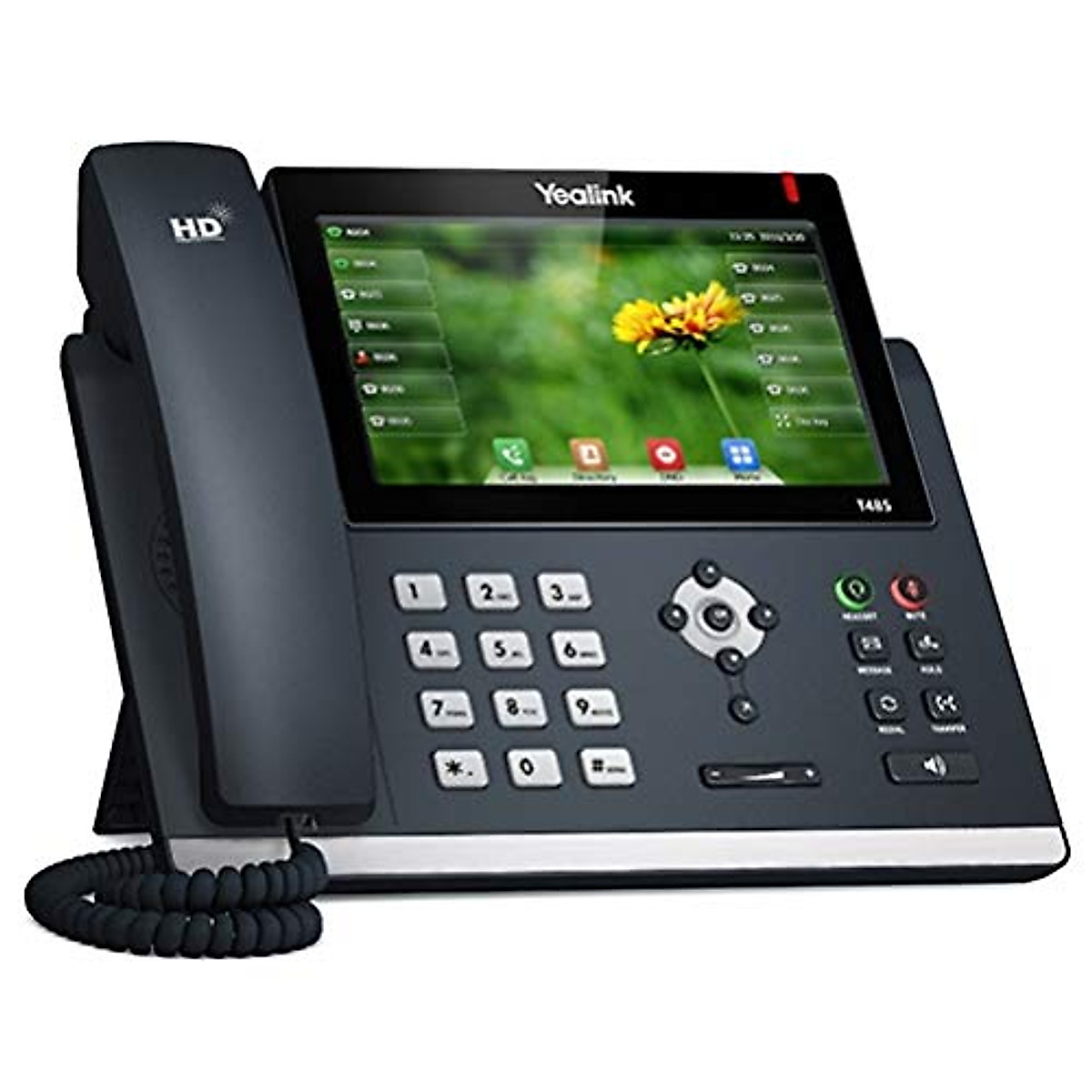 Yealink T48S IP Phone, 16 Lines. 7-Inch Color Touch Screen Display. USB 2.0, Dual-Port Gigabit Ethernet, 802.3af PoE, Power Adapter Not Included (SIP-T48S).