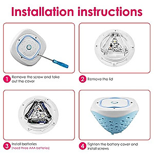 Jahy2Tech 3PCS Swimming Floating Pool Lights Underwater Pool Accessories for Outdoor Pond Garden Pool Aquarium and Bird Bath