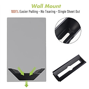 Cozee Bay Bamboo Paper Towel Dispenser, Paper Towel Holder with Lid for Home and Commercial, Wall Mount or Countertop for Multifold, C Fold, Z fold, Trifold Hand Towels (Black)