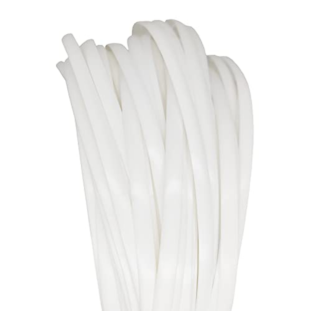 RNY Plastic Rattan Synthetic Wicker Repair Material for Knit and Chair Table Basket (White, 45), 45 ft