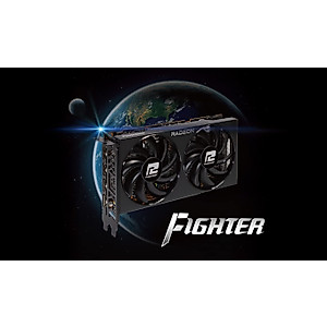 PowerColor Fighter AMD Radeon RX 6600 XT Gaming Graphics Card with 8GB GDDR6 Memory, Powered by AMD RDNA 2, HDMI 2.1