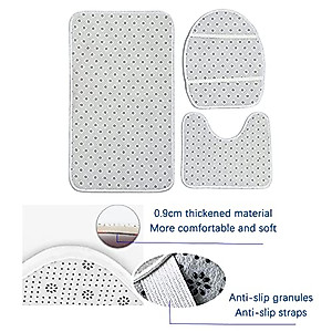 daweitianlong 4 Piece Horror Shower Curtain Set with Non-Slip Rug, Thickened Toilet Lid Cover and Bath Mat,Waterproof Horror Shower Curtain Sets for Bathroom With12 Hooks 59x71 inch, 1