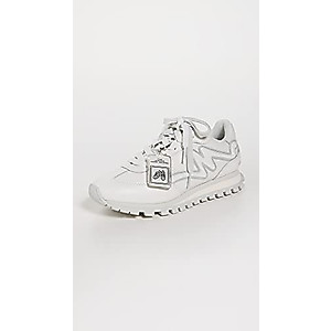 Marc Jacobs Women's The Leather Joggers, White, 8 Medium US