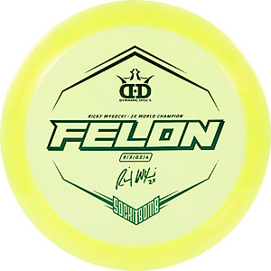 Dynamic Discs Limited Edition Ricky Wysocki Sockibomb Glimmer Lucid Ice Felon Fairway Driver Golf Disc [Colors Will Vary] - 173-176g